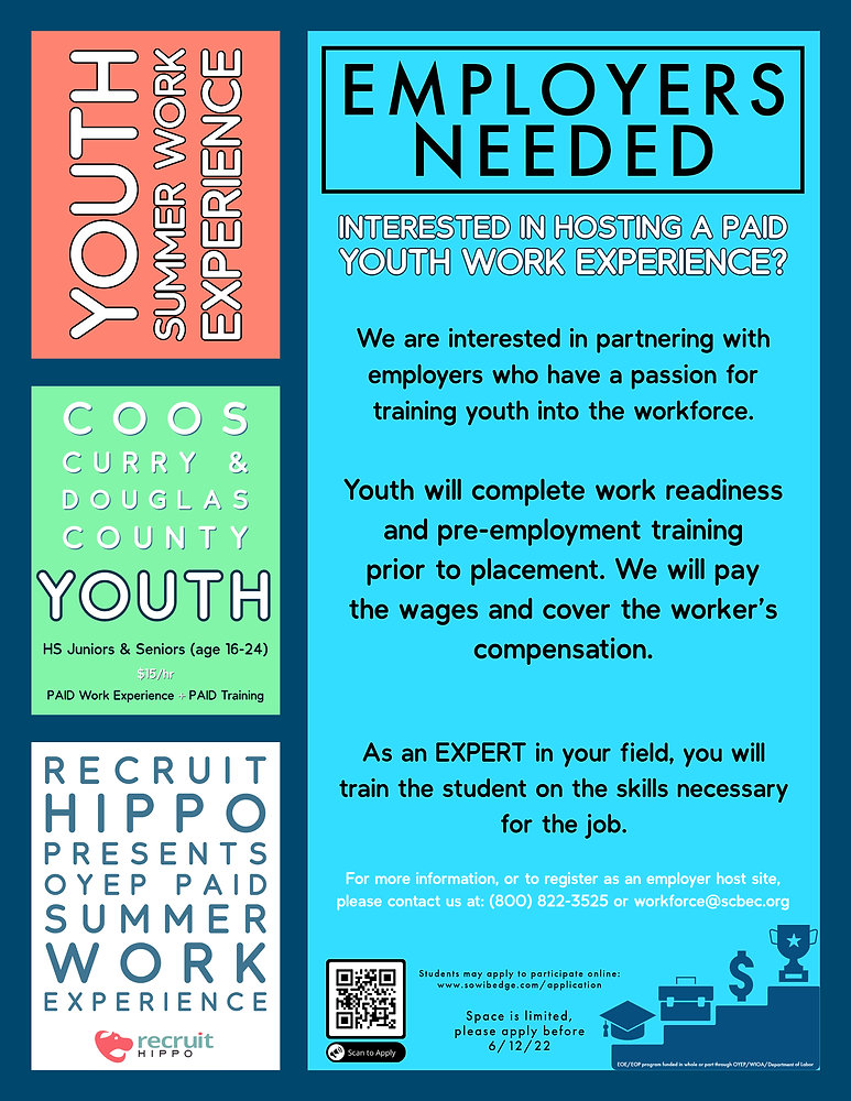 Become an Employer Partner - Youth Summer Work Experience