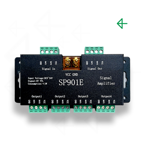 Pixel LED Signal Amplifier for Addressable Digital LED Strips SP901E ...