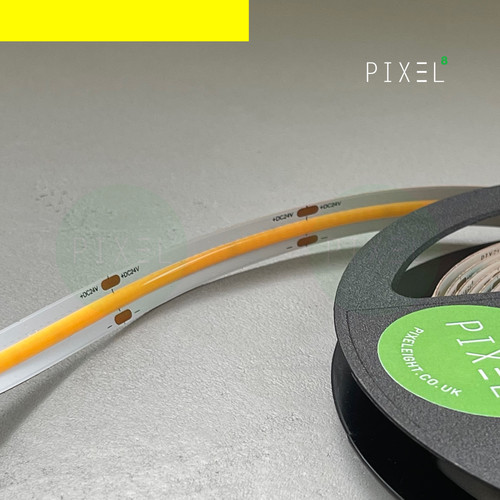 Pixel Lx Warm White (2700k) LED Strip, Spotless COB, 480LEDs/m, 24v, 12W/m
