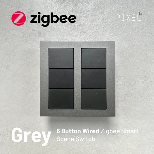 Zigbee 6 Button Smart Scene Switch Wired. Works with Philips Hue, Alexa ...