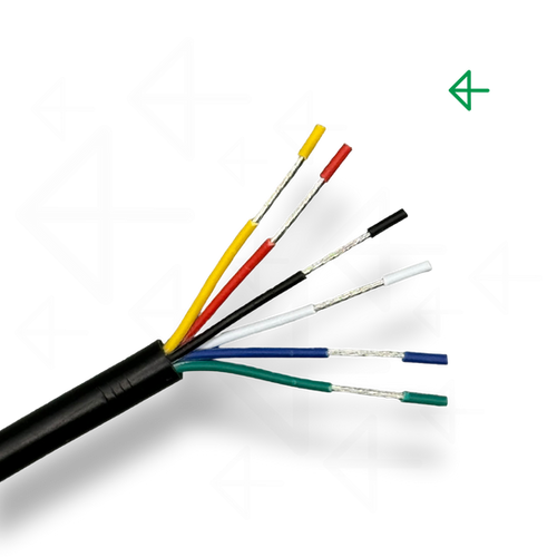 6 Core Round LED Cable Flex 22AWG 12v 24v AWG22 Wire Extension | Pixel Lx