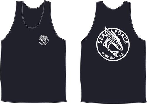 Seaforce Singlet Black | seaforcecharters