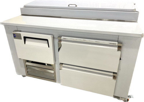 Optimum Refrigerated Pizza Prep Table with drawer - 60"" | Optimum Cooler
