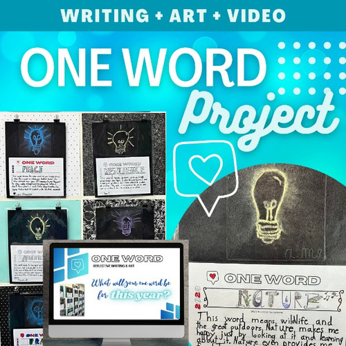 One Word Writing & Art Project - Printable & Editable - Full Unit & ALL ...