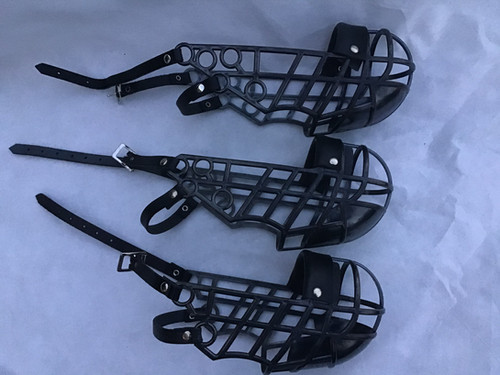 Lightweight muzzle with leather nose piece (111L) Small/medium | The ...