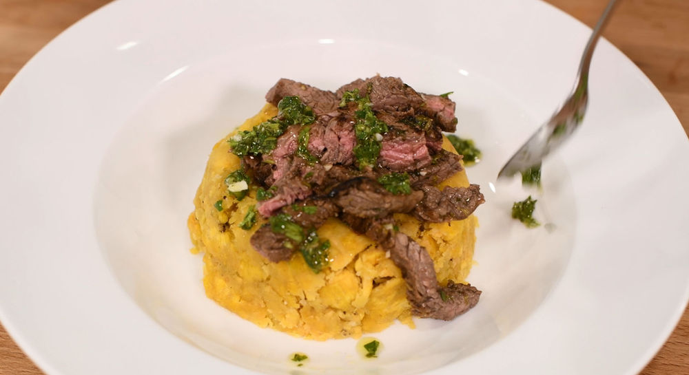 Mofongo Relleno de Churrasco