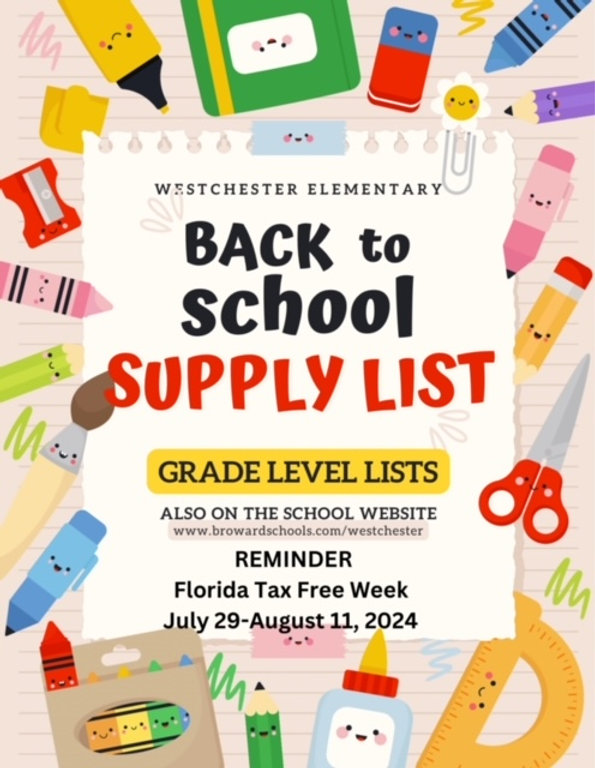 Back to School Supply Lists are Here!