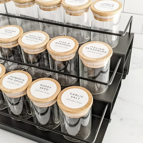 Round Spice Jar Labels | Simple Storage Co.