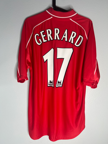 Liverpool 2001/02 home Gerrard (L) | Galactic Soccer Kits