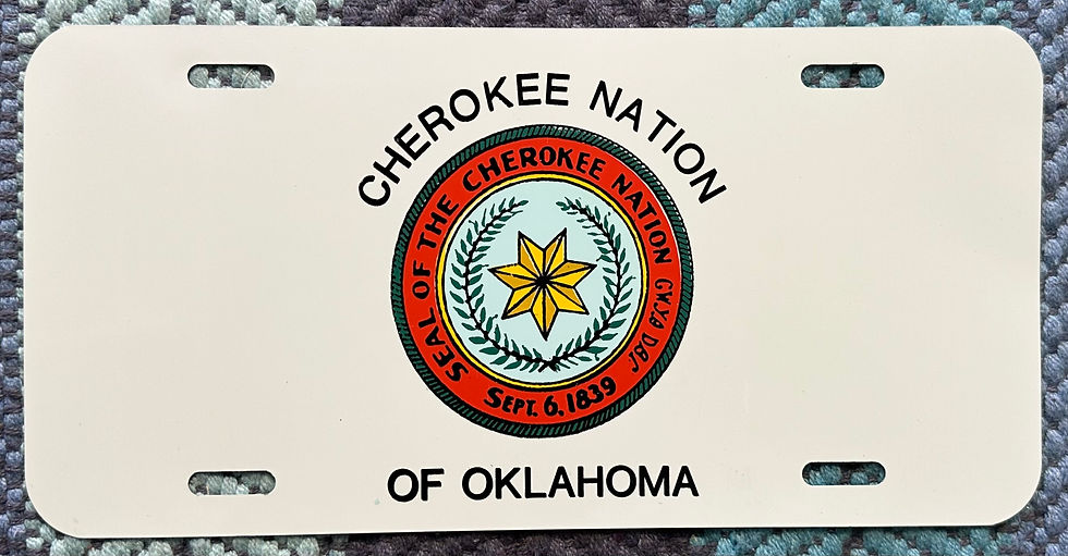 Cherokee Nation Oklahoma Booster | Plate Barn