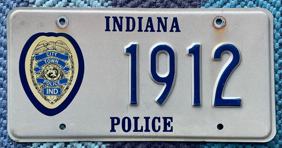 INDIANA POLICE | Plate Barn
