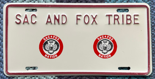 Sac And Fox Tribe Oklahoma Booster | Plate Barn