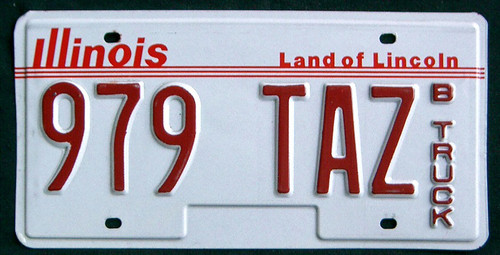 Illinois B Truck - TAZ | Plate Barn