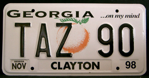 Georgia ...on my mind - TAZ | Plate Barn
