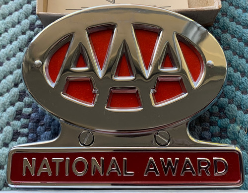 AAA National Award Trunk Lid Emblem + Buffalo Stickers | Plate Barn