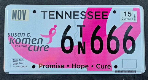 Tennessee Susan G. Komen for the Cure | Plate Barn