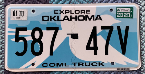 Oklahoma 2020 Commercial Truck | Plate Barn
