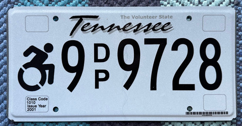 Tennessee Disabled Person | Plate Barn