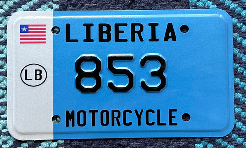 Liberia UN Official Motorcycle | Plate Barn