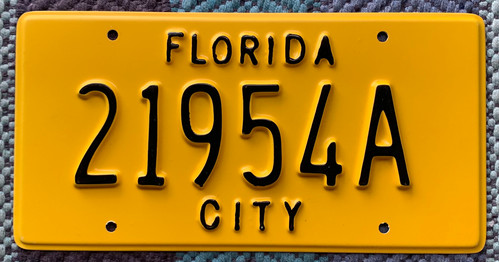 Florida Movie Prop Police Vehicle | Plate Barn