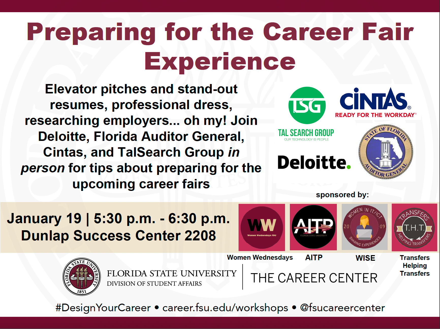 Preparing for Career Fair Experience | Women Wednesdays FSU