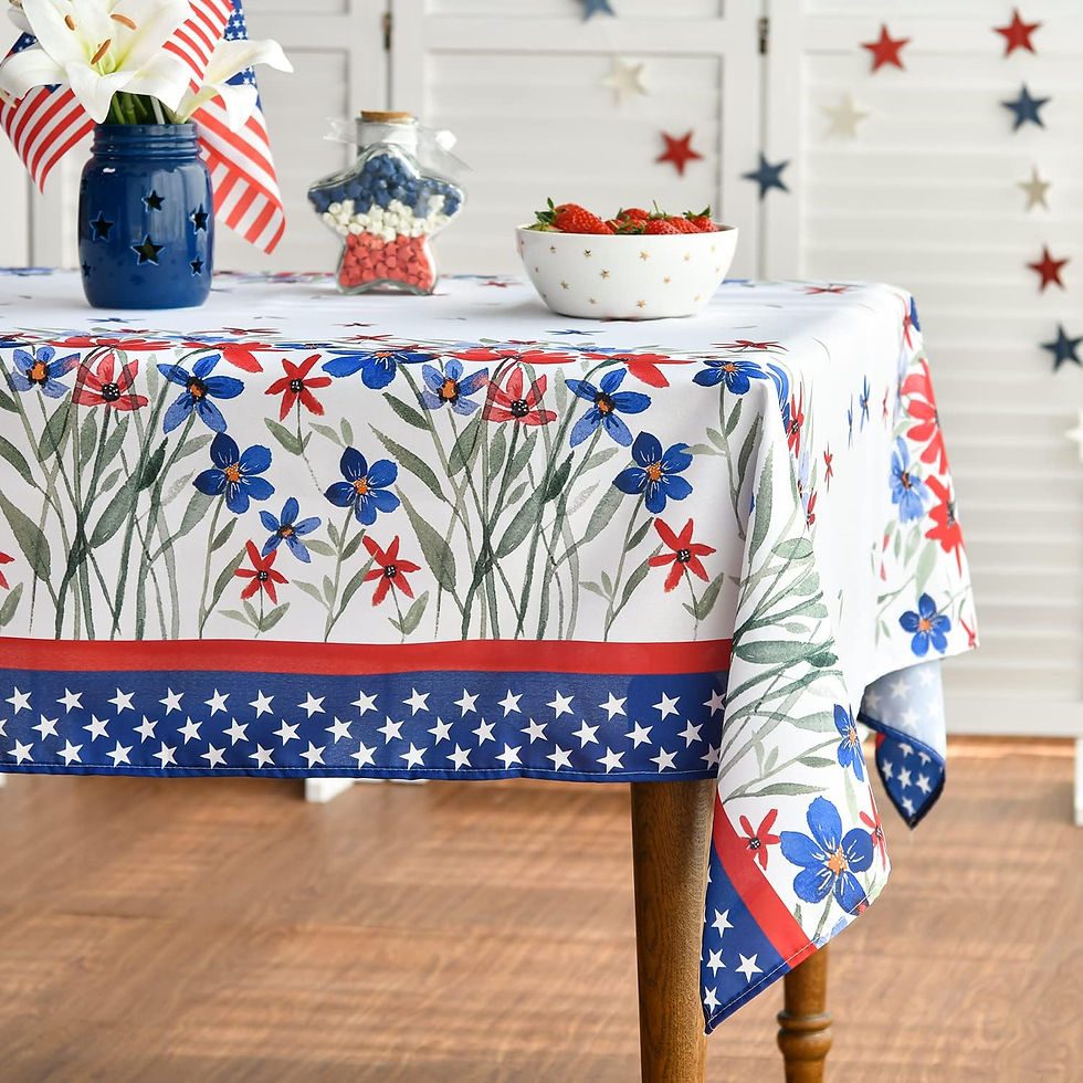 11 4th of July Tablecloths: Dress Your Table in Patriotic Colors!