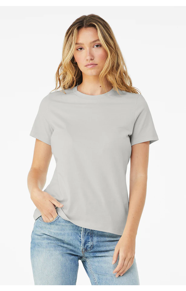Women's Relaxed Fit Tee-Dark Grey Heather | CCVC