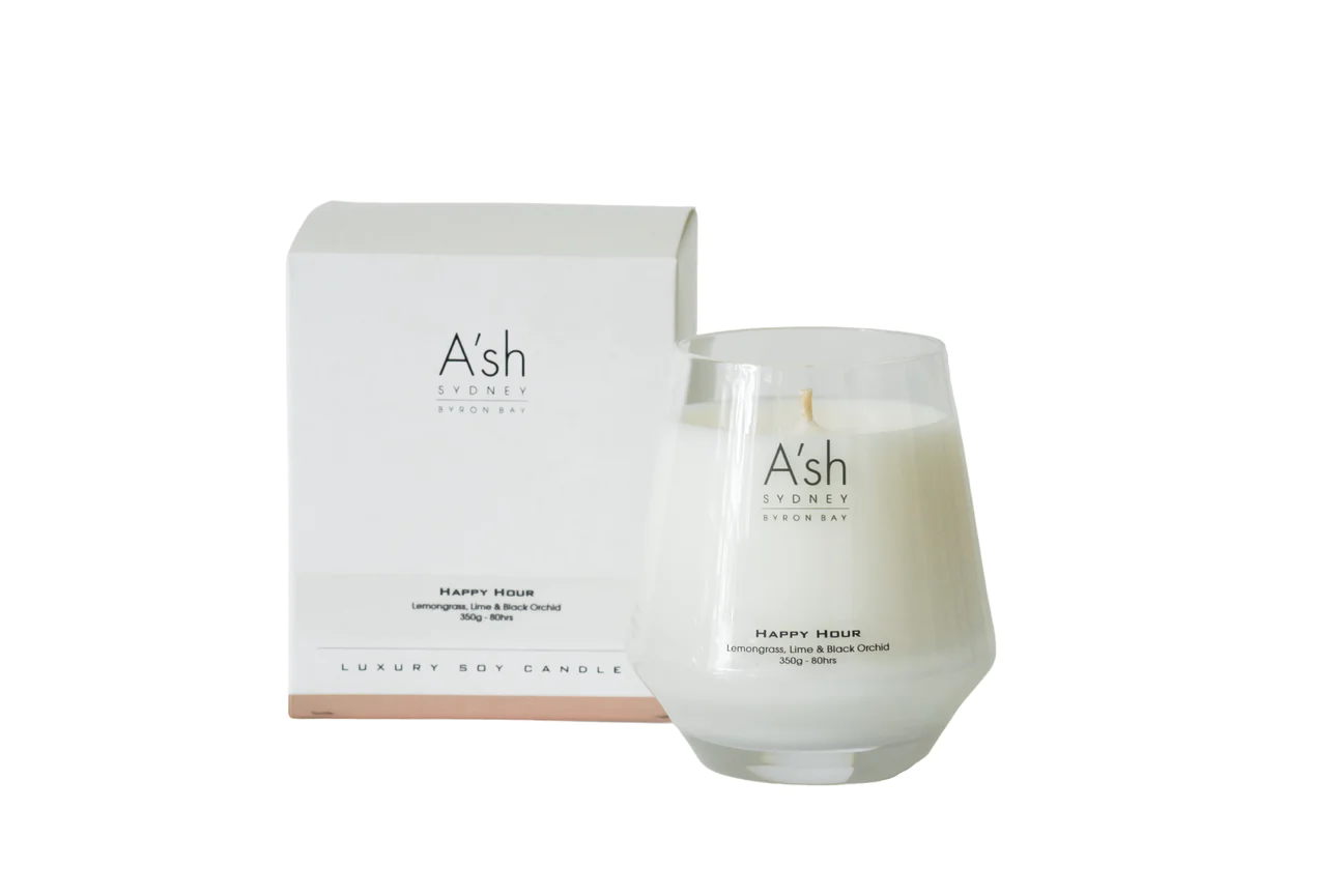 Ash - Glass Candle | South Coast Tiles
