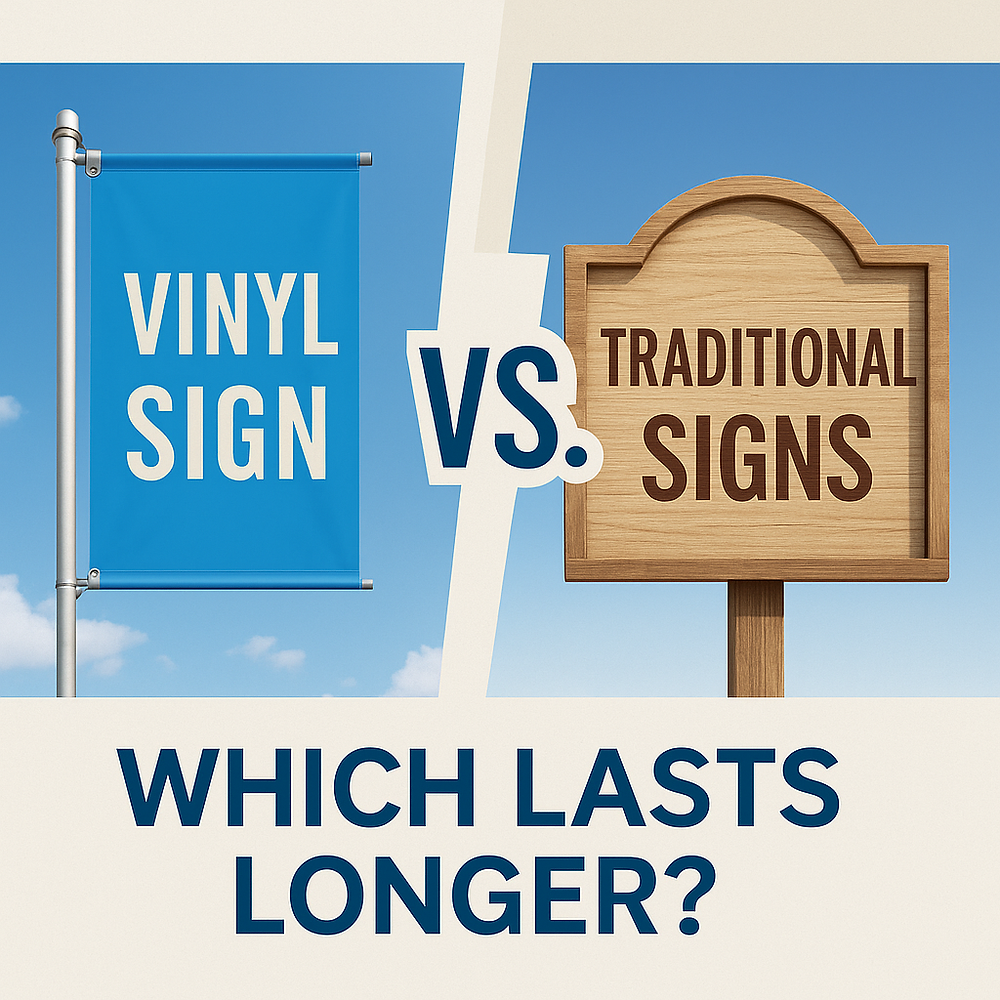 Vinyl Signs vs. Traditional Signs: Which Lasts Longer?