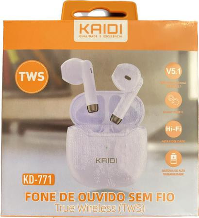 Fone Bluetooth Kaidi - 771 TWS | D´raj Criativa Mente