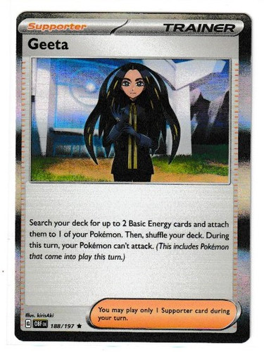 2024 Pokemon Obsidian Flames #188 Trainer Geeta Rare card | A & L Sport ...