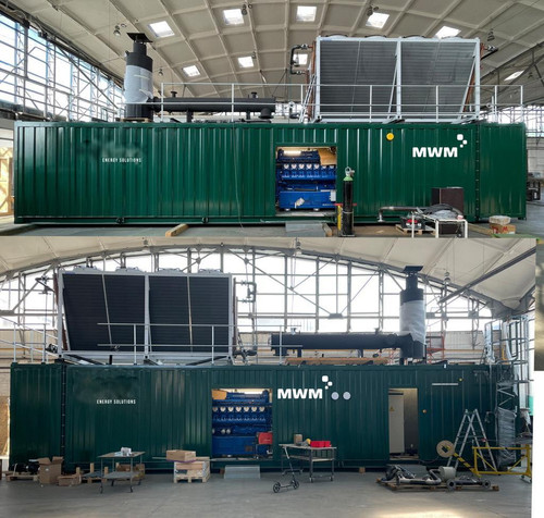 Modular Gas Power Plant based TCG2032V16 Container Cogeneration Plant ...