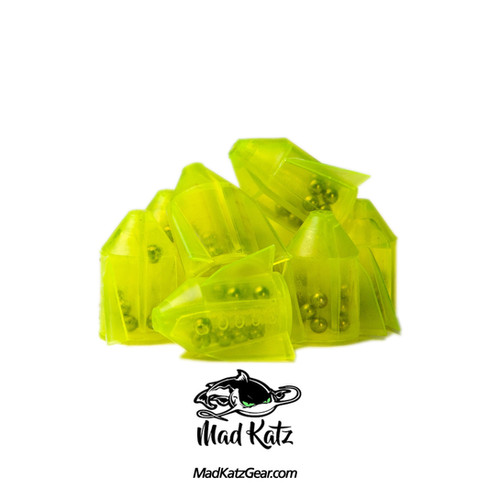 Yellow Rocket Rattles - 10 Pack- MKGRKTRTLYEL | Mad Katz Gear
