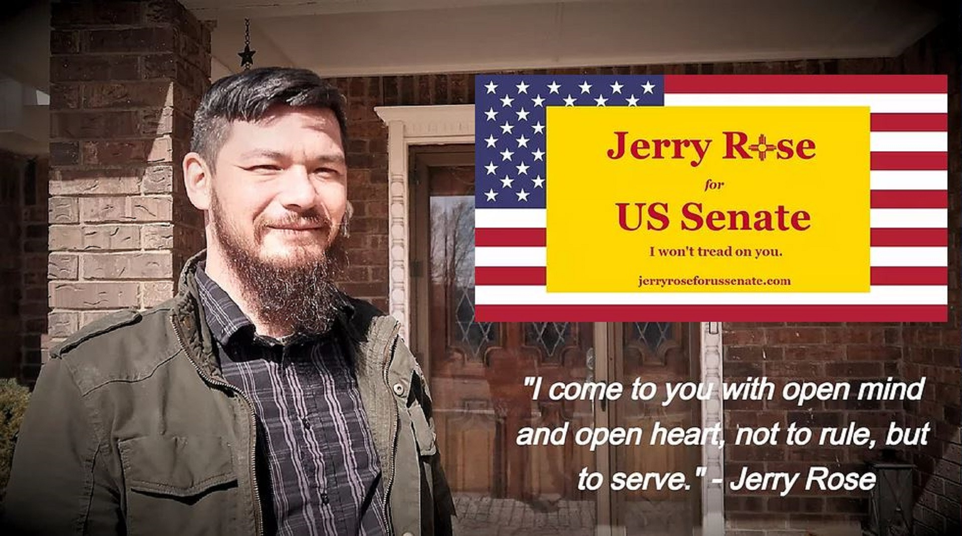 Official Campaign Website for JERRY ROSE FOR US SENATE United States