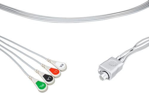 Fukuda Denshi Compatible ECG Telemetry 4 Lead (Snap) - FD9D0109510-SNAP ...