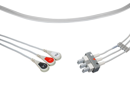 Philips Compatible ECG 3 Lead (Snap) - PH-M1605A | DTG Medical