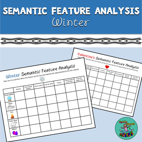 Winter Semantic Feature Analysis | Spiffy Speech