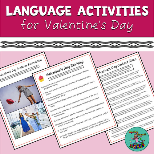 Valentine's Day Language Activities | Spiffy Speech