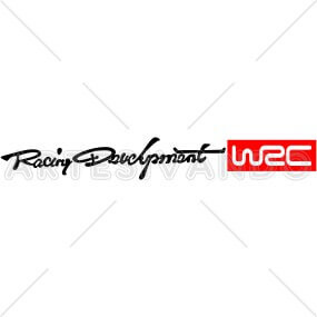 Adesivo Racing Development WRC | artesivando
