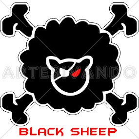 Adesivo Black Sheep | artesivando