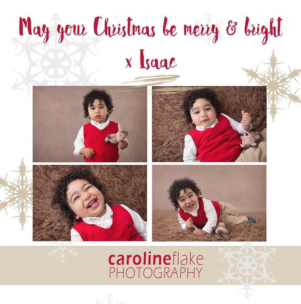 Isaac: Rudolph's little helper - Caroline Flake Photography
