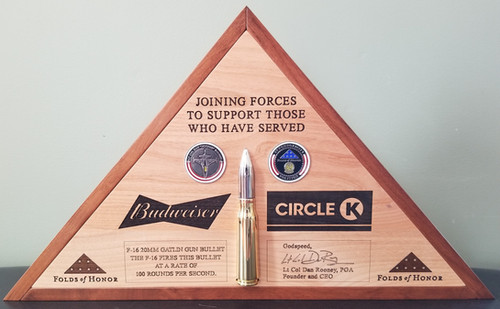 Large Folded Flag Plaque | Owasso Woodworks