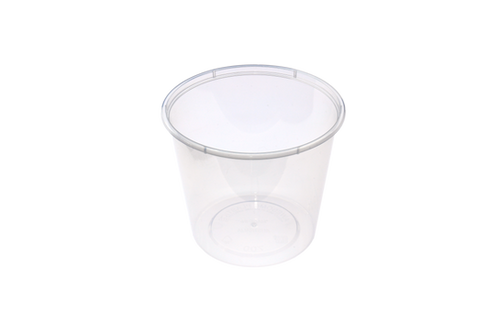 700ml Round Container Natural | Awesome Plastics | Australian Made