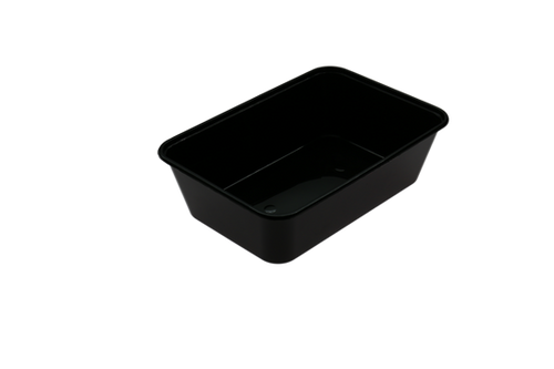 650ml Rectangular Container Black | Awesome Plastics | Australian Made
