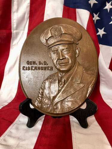 Gen. Dwight D. Eisenhower – Plaque in Bonded Bronze | Valley Arts Publishi