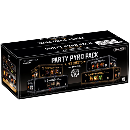 PARTY PYRO PACK 256'S | Winda Fireworks