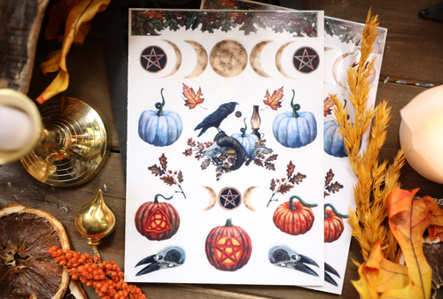 Mabon Blessings Sticker Sheet | Mystical Crow