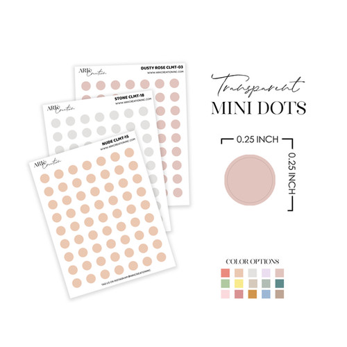 Transparent Mini Dots | ARK Creation Inc.