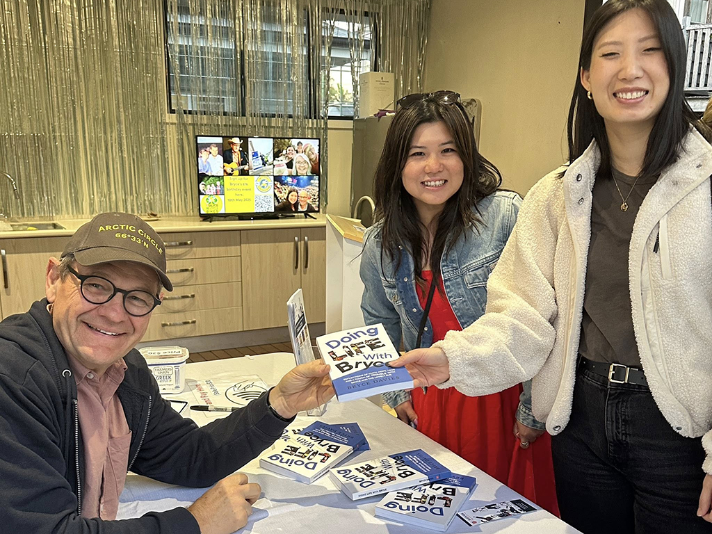 Doing Life with Bryce – book launched in Brisbane backyard!