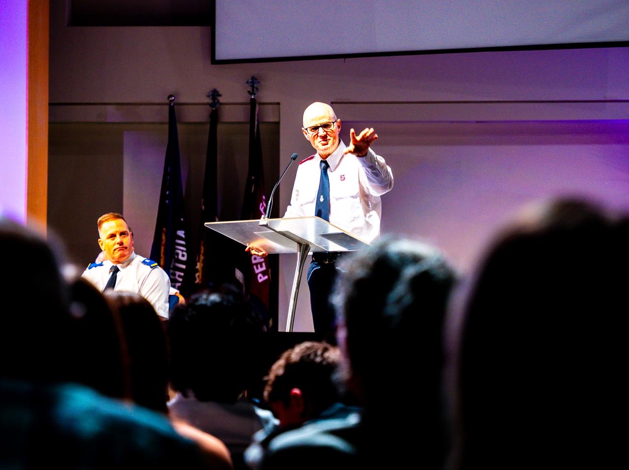 Major Darrell Wilson installed as the new Divisional Commander for WA